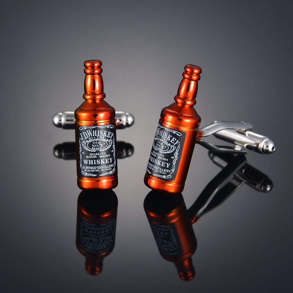 爆款红色酒瓶袖钉 法式长袖衬衫袖钉 衬衣配饰Cufflinks