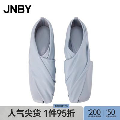 JNBY/江南布衣浅口鞋女士一脚蹬圆头平跟简约时尚通勤7N8M15430