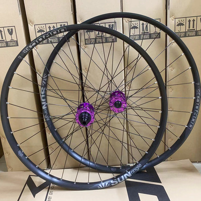 太阳车圈450花鼓自编山地车轮组