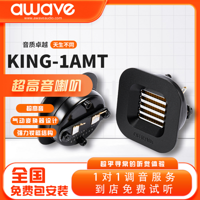 爱威KING-1AMT超高音喇叭车载扬声器汽车音响改装无损实体包安装