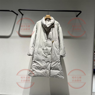 白鹅绒长款羽绒服商场同款