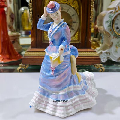 英国Royal Doulton皇家道尔顿城市淑女系列珍妮丝骨瓷瓷偶1993年