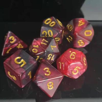 数字骰子coc桌游跑团dnd4 6 8 10 12 20双色混色正多面体t克苏鲁