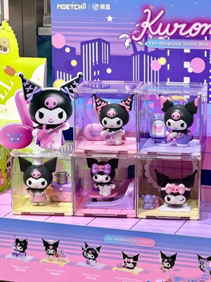 三丽鸥库洛米玩乐狂想曲系列微盒盲盒摆件手办潮玩kuromi女生礼物