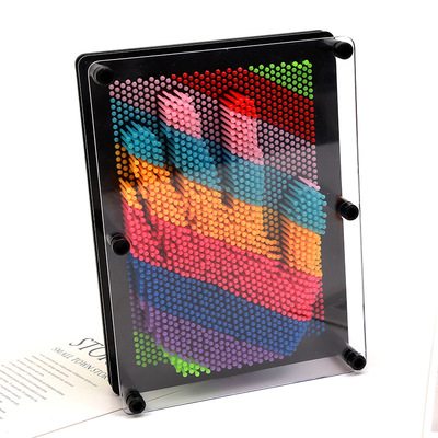 彩虹手印百变针画 3D立体手模克隆印手抖音新奇特 儿童礼物pinart