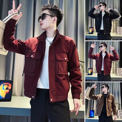 潮牌痞帅炸街外套男士工装夹克