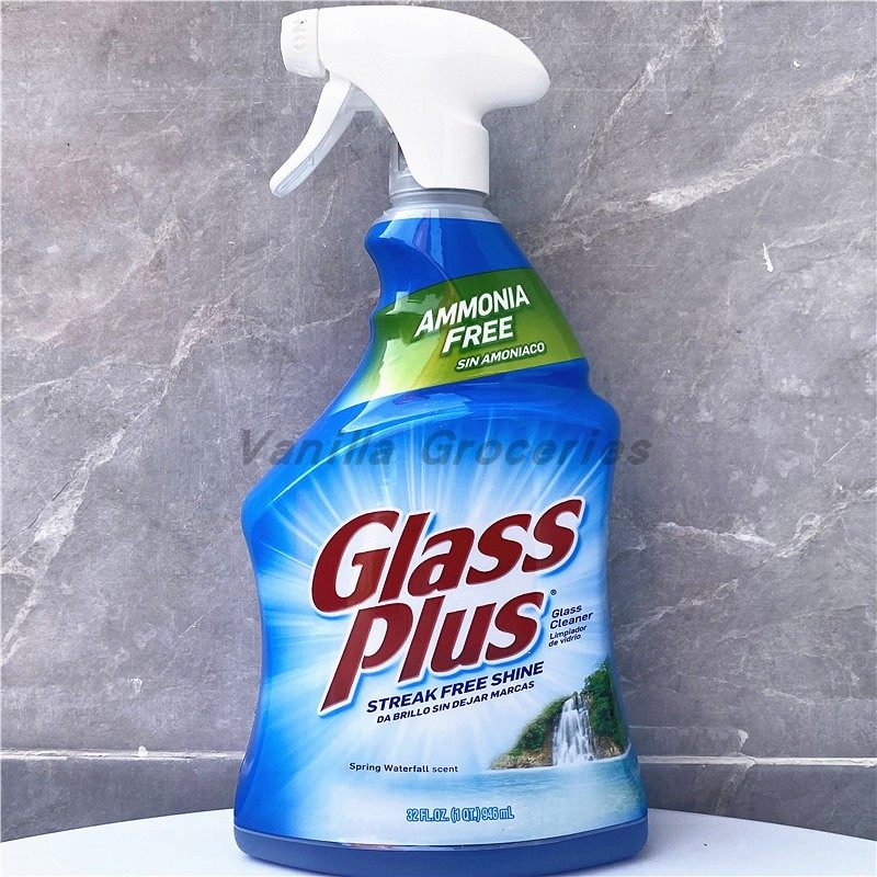946ml美国Glass Plus无氨玻璃清洁剂玻璃水Glass Cleaner_虎窝淘