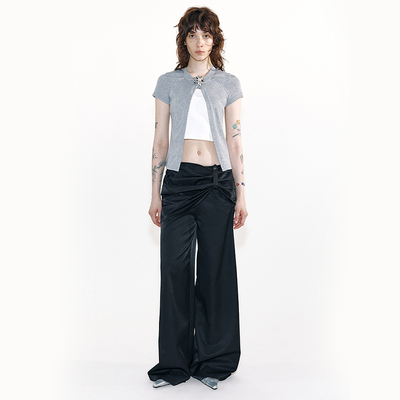 MovingMovingMoving 百搭堆缀层次感裙片西裤阔腿裤