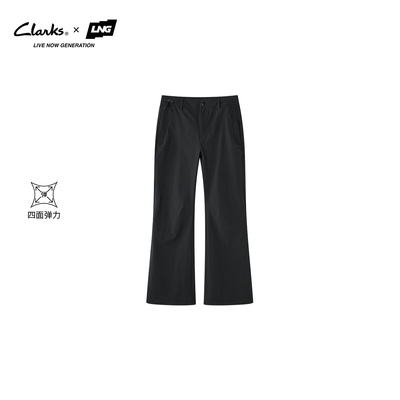 【Clarks x LNG联名款】26夏季新款女士微喇设计拉链百搭休闲裤