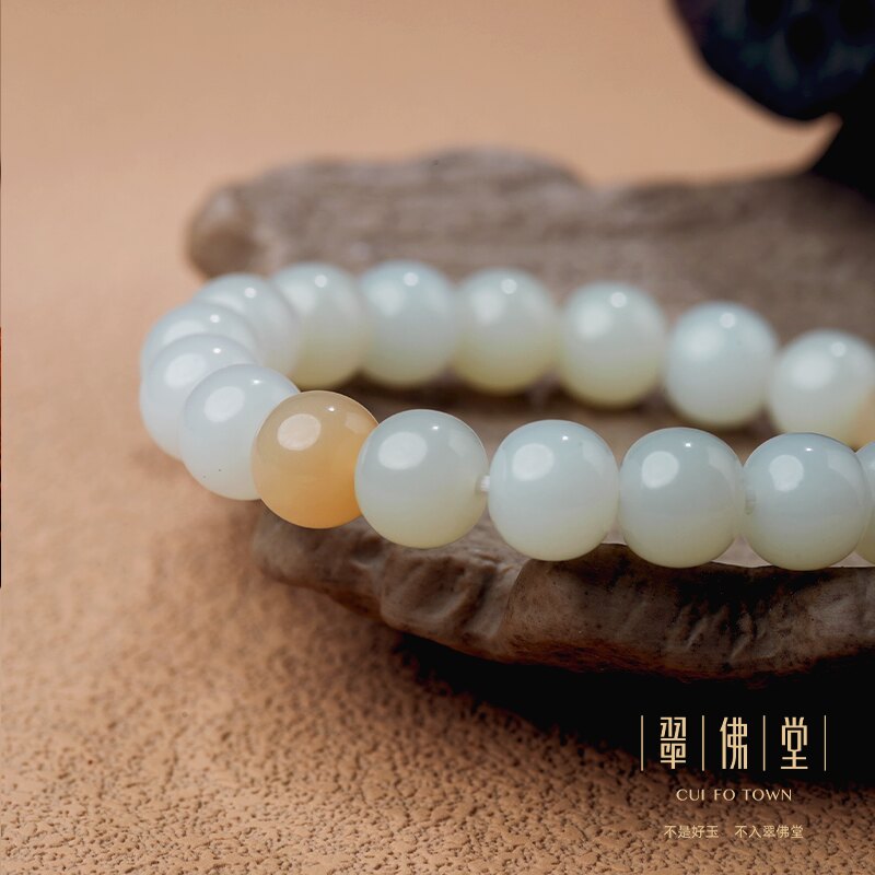 HERS JADE/翠佛堂天然新疆和田玉籽料碧玉手串首饰(直播间专用)