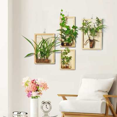 室内装饰绿植画框壁饰水培易养