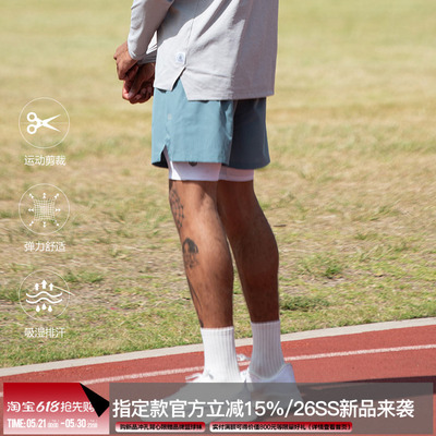 ZONEiD男子梭织运动短裤