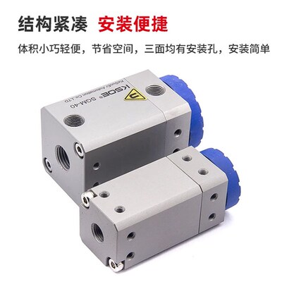 磁吸气缸SGM-30-40-70气动异性多J孔搬运金属板工业吸盘运输永磁