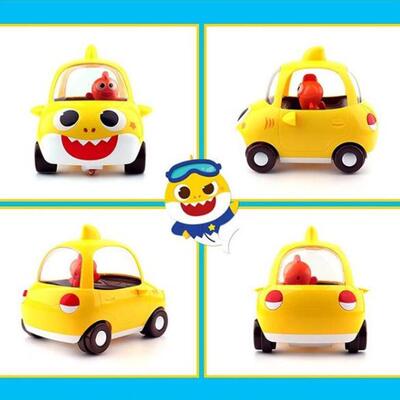 韩国进口现货pinkfong碰碰狐儿童遥控汽车鲨鱼家族儿童音乐玩具