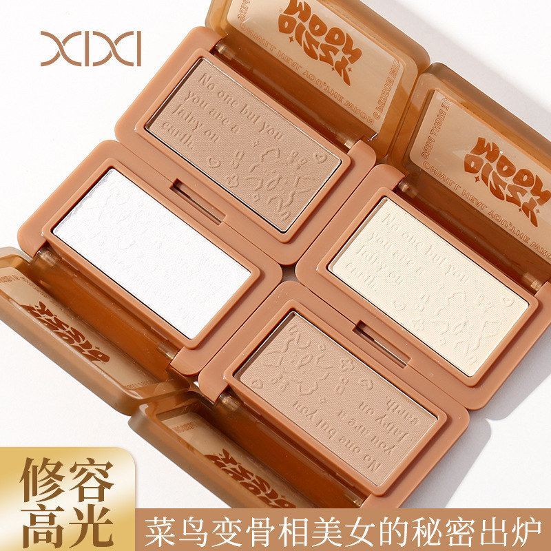 xixi多士绵绵修容盘哑光面部立体提亮鼻影阴影侧影发际线修容粉