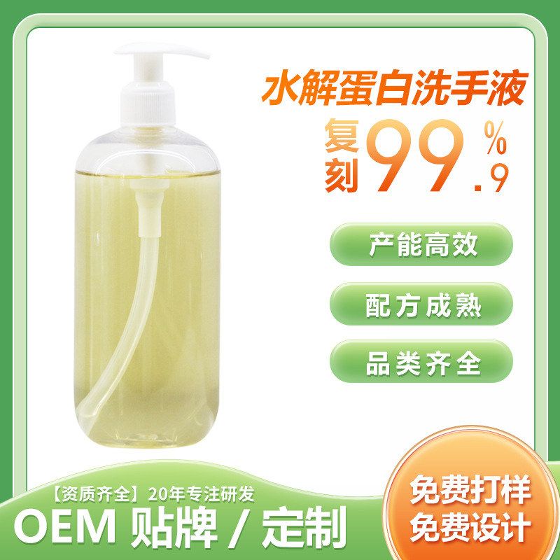 定制洗手液oem免洗手消毒消毒水洗手液 厂家贴牌护肤品代加工原料
