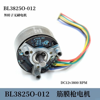 BL3825O-012外转子无刷电机DC12v3800转D轴mini无刷筋膜枪马达