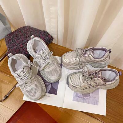 韩版真皮时尚休闲运动鞋女