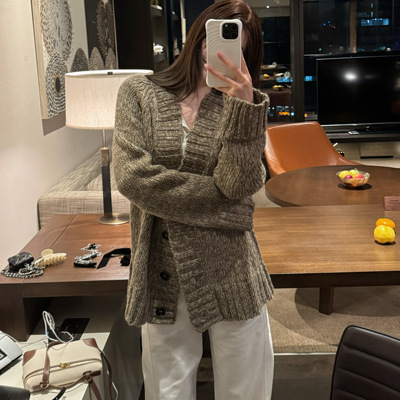 MLPSTUDIO马吉拉开衫羊毛大毛衣