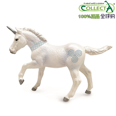 英国CollectA我你他科幻神话马系列88854小独角兽-蓝色2019新款