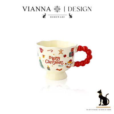 VIANNA可爱陶瓷马克杯早餐杯礼物
