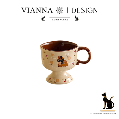 VIANNA复古日式陶瓷马克杯水杯