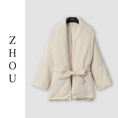 （周哥甄选）米色羽绒服-32693