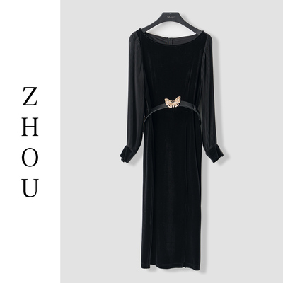 黑色高级感连衣裙-21510