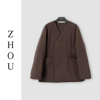 （周哥甄选）咖色羽绒外套-32398