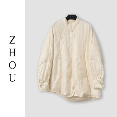 （周哥甄选）米杏色羽绒外套-32702