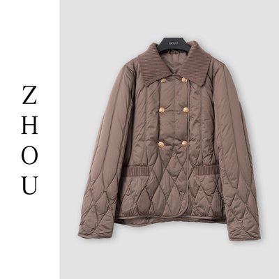 （周哥甄选）咖色羽绒外套-33179