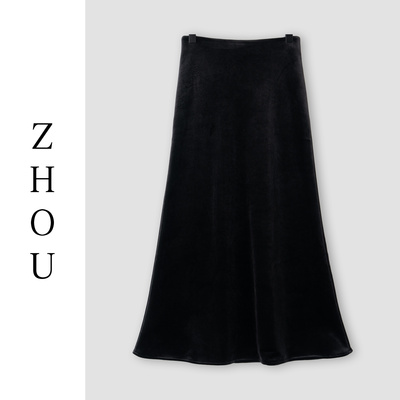 （周哥甄选）黑色半身裙-32373