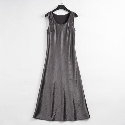 灰色温柔风气质女装连衣裙-21126