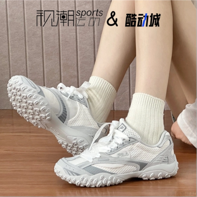 斐乐月岩灰女子薄底芭蕾鞋