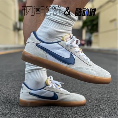 NikeSbVulc米白蓝耐磨轻便板鞋