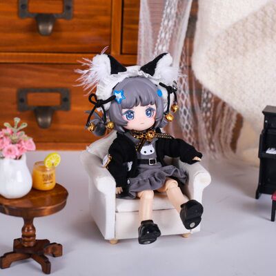 ob11娃衣小奶猫套装娃娃衣服UFDOLL潘妮12分bjdGSC素体body9