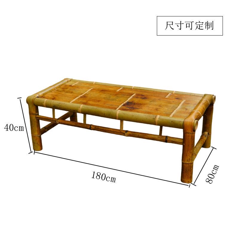 老式竹床手工传统竹板床中式庭院民宿户外竹塌家用休闲躺床乘凉床