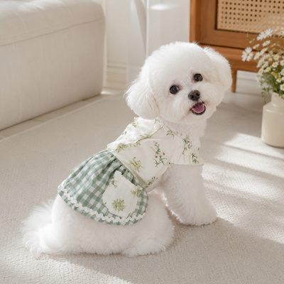 春夏薄款中小型犬公主连衣裙