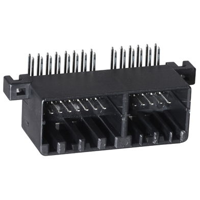 175976-2国产汽车PCB板端针座28AW-25522-K 28P连接器弯针接插件