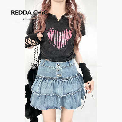 短款爱心棉辣妹短袖T恤