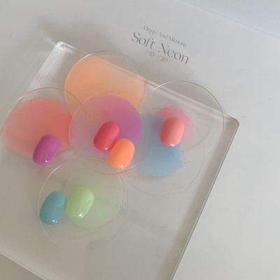 软绵绵塑料美甲胶RM荧光好看好刷