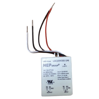 100-277VAC 内置HEP电源20W 350mA LSC20W350 UNI适用32-55V灯珠