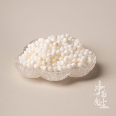 白贝壳圆珠曼扎宝石可用于供FO