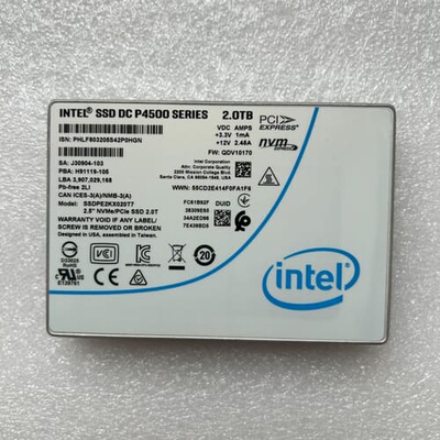 议价Intel SSD DC P4500 2TB 2.5寸 NV