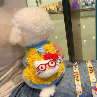 小泰迪宠物衣服猫咪加厚加绒冬装幼犬比熊博美背心小型犬狗狗衣服