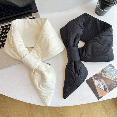 NikkiHaley简约羽绒围脖