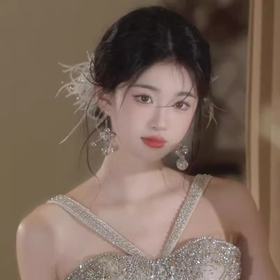 纯欲ins风羽毛珍珠发夹