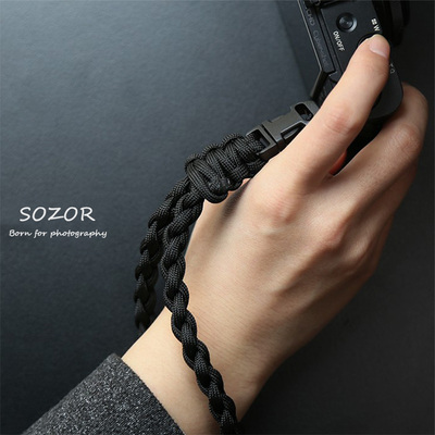 sozor相机腕带手工编织快拆防丢