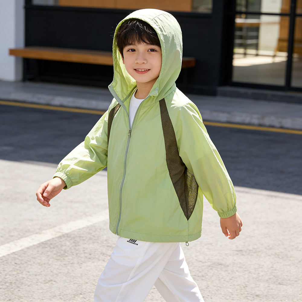 夏季儿童防晒服男女童夏季户外轻薄外套防晒中大童透气皮肤衣亲子