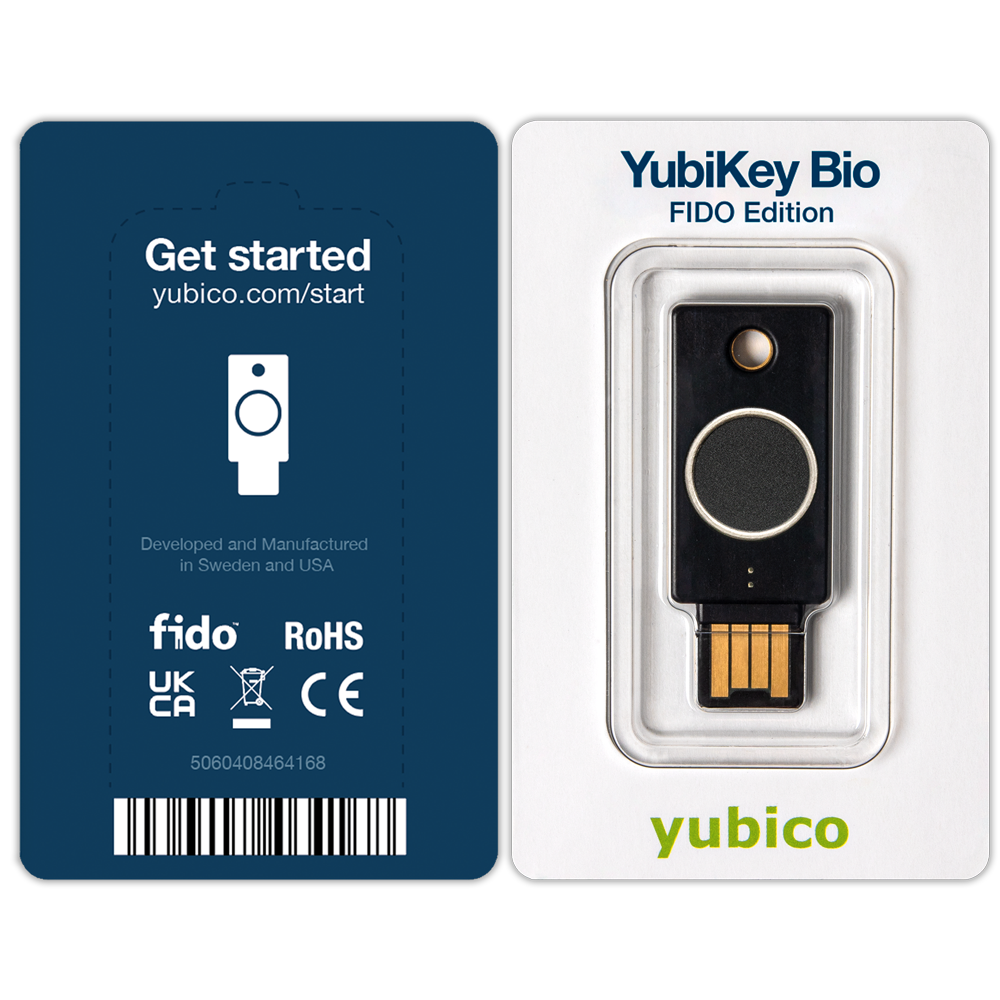 Yubico Yubikey Bio生物指纹和Pin认证支持FIDO2和WebAuthn win10_虎窝淘